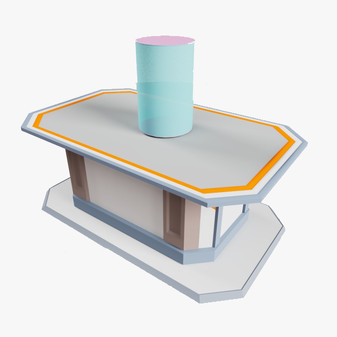 Sci-fi table 3D model - TurboSquid 2021292