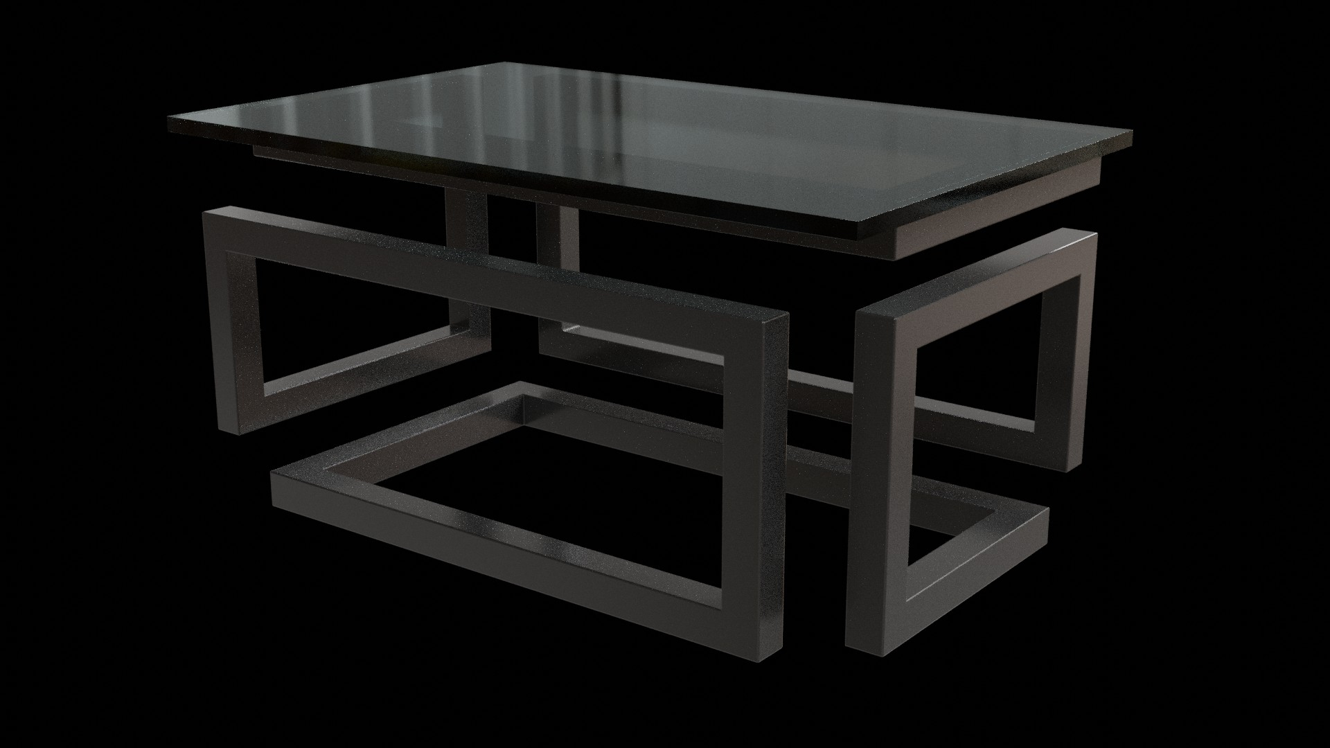 Glass Table 3D - TurboSquid 2049909