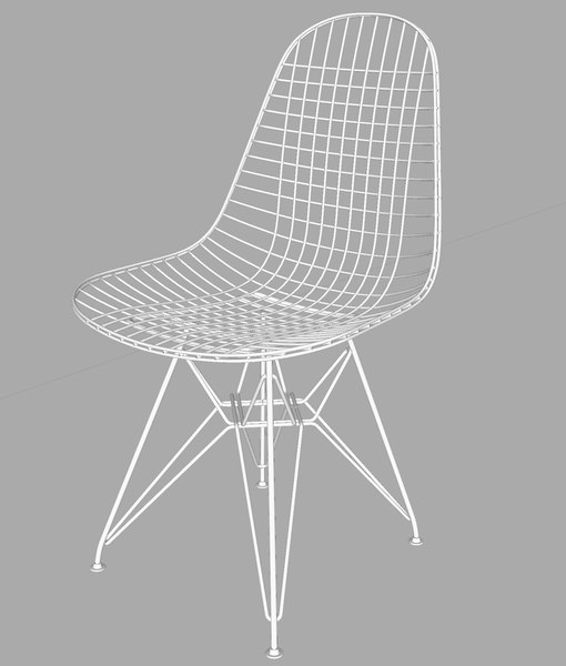 3d wire chair charles eames