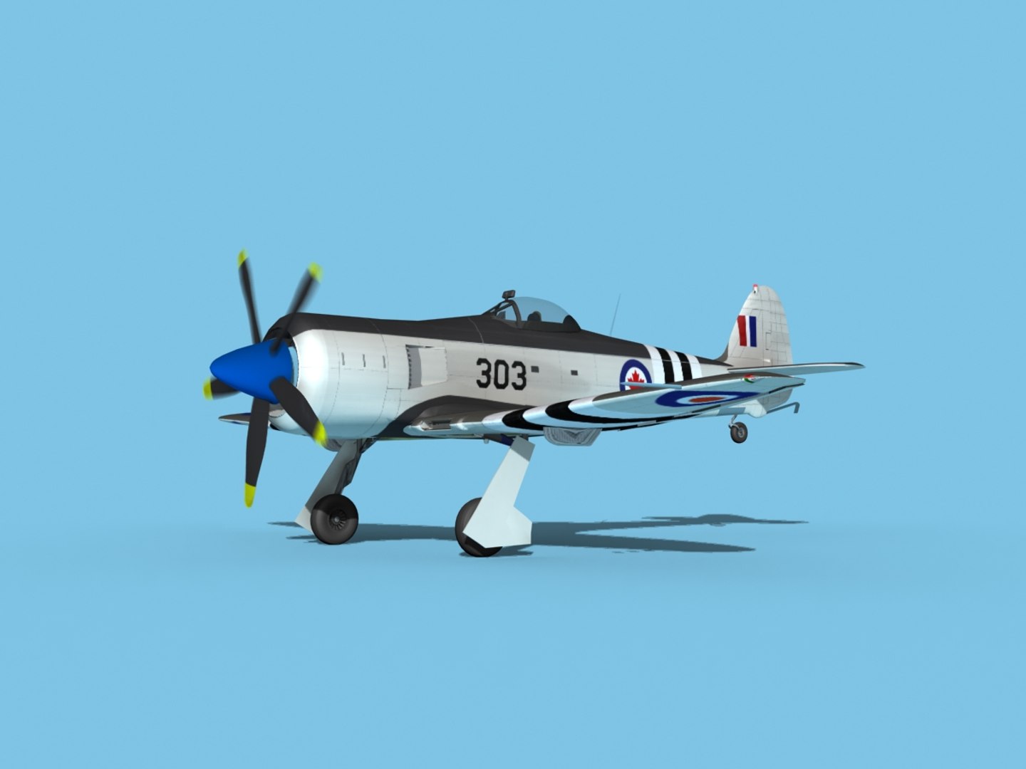 3D Propeller Hawker Sea Fury - TurboSquid 1489033