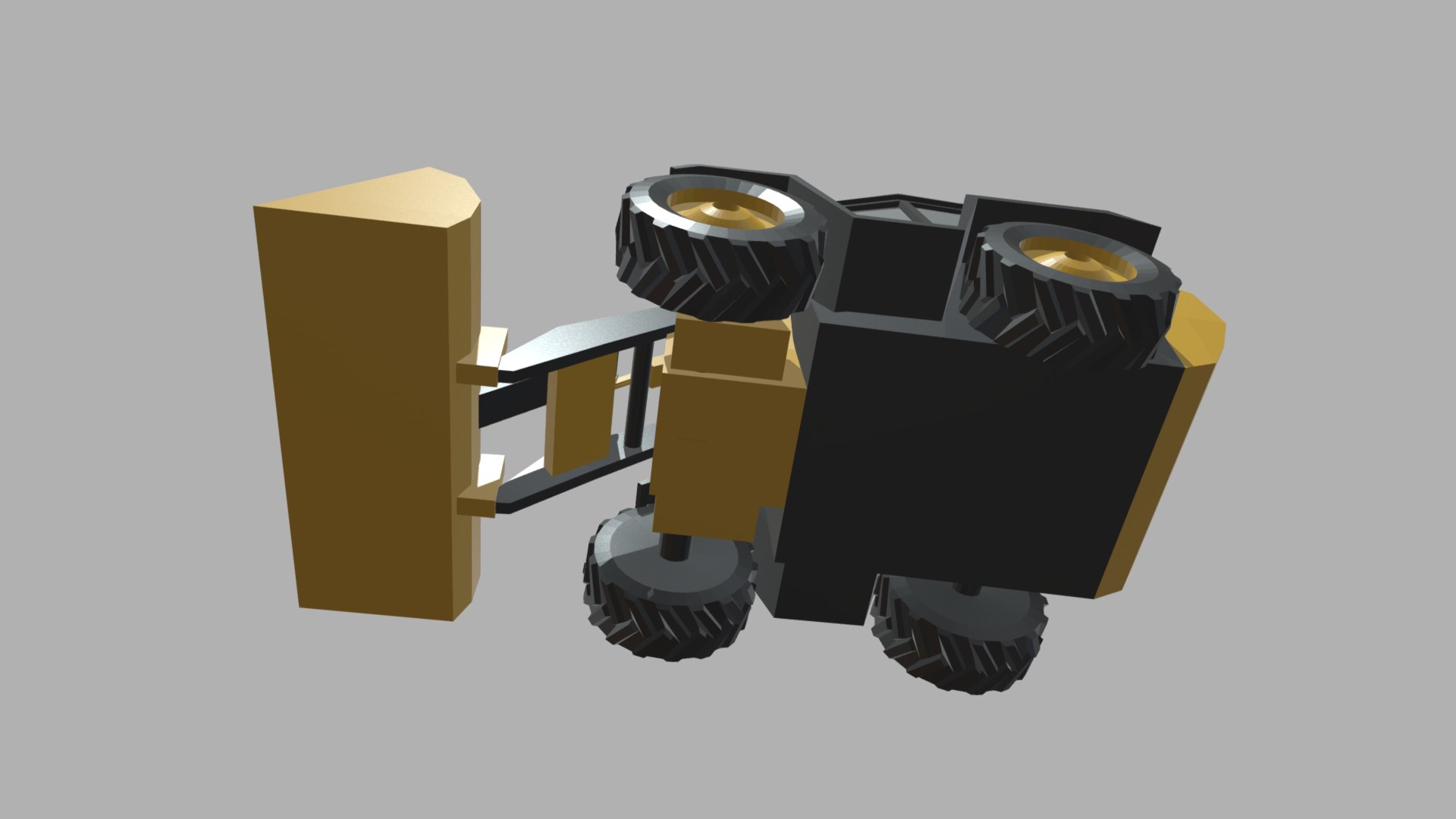Low Poly Compact Loader 01 Model - TurboSquid 2229007