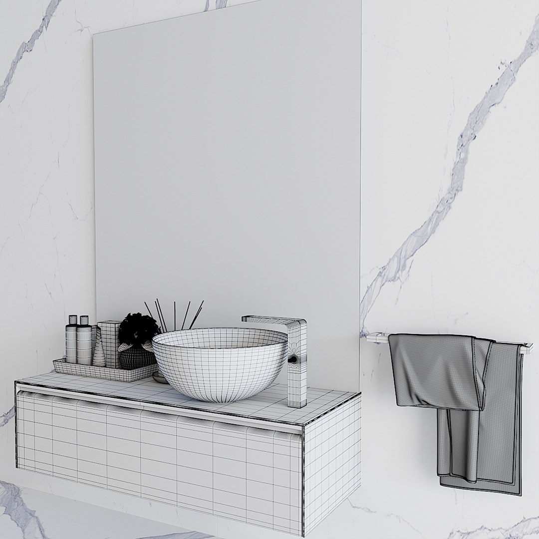 3D Noken Lounge Basin 1200mm Model - TurboSquid 1350726