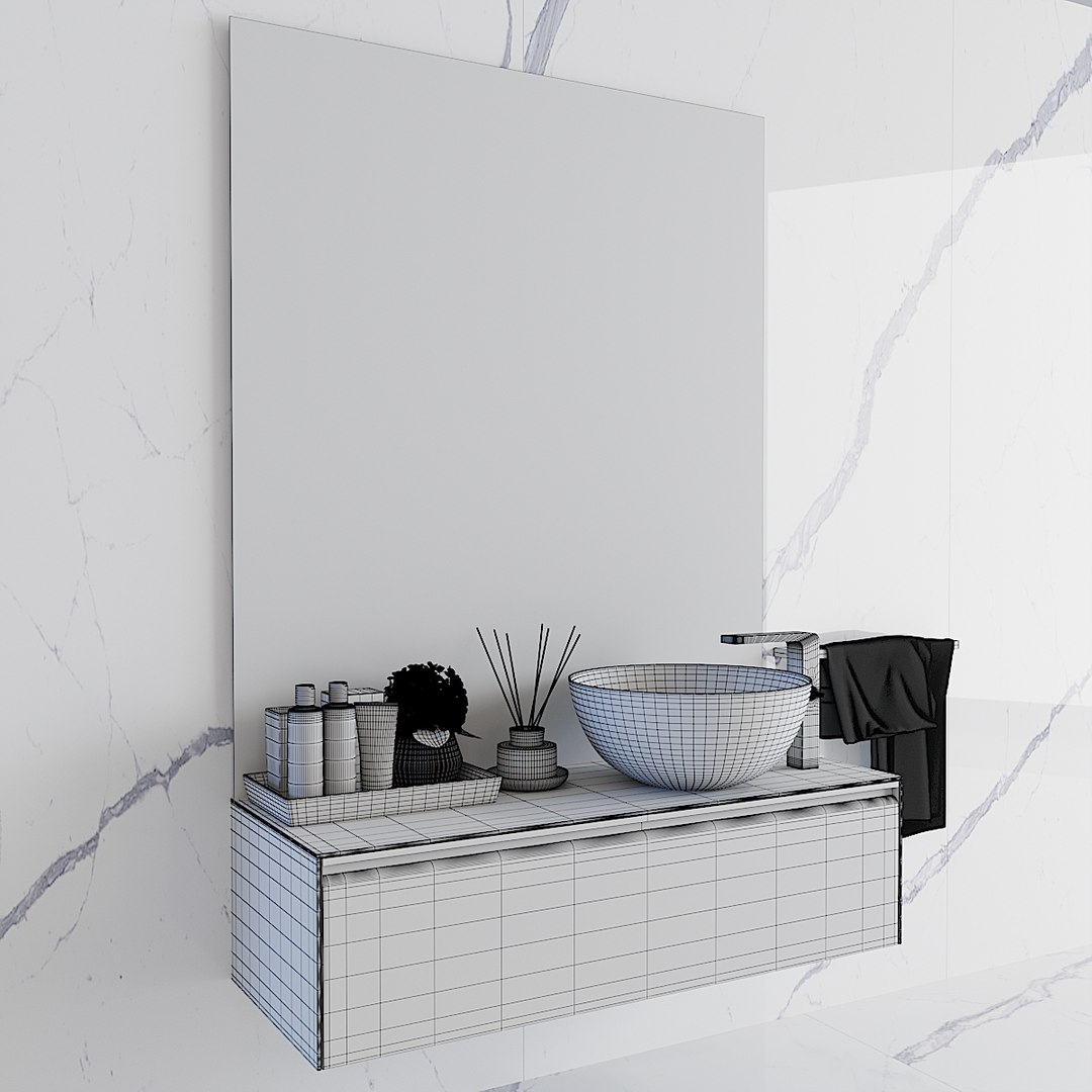 3D Noken Lounge Basin 1200mm Model - TurboSquid 1350726