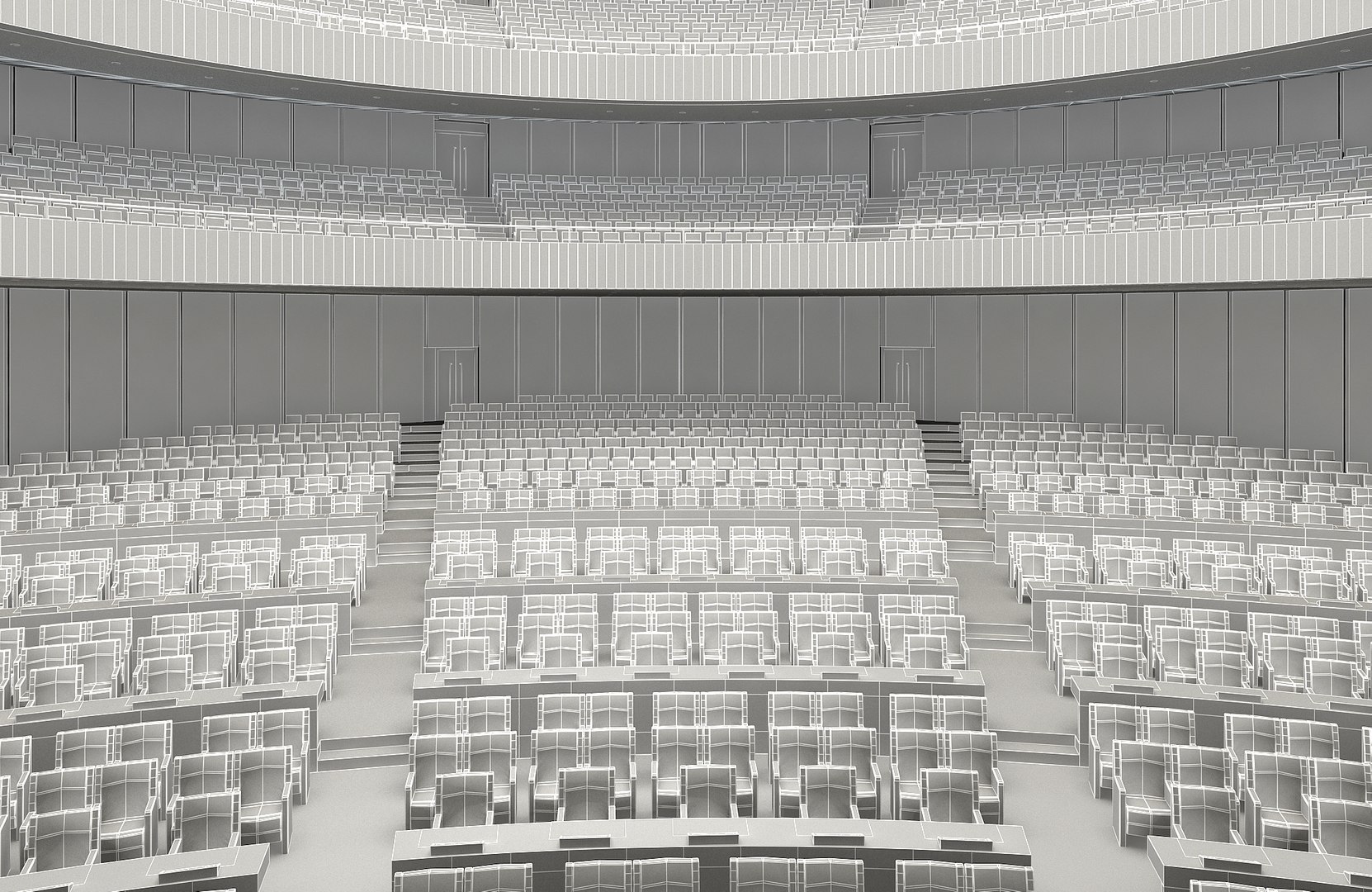 Conference Hall Auditorium 01 Model - TurboSquid 2220233