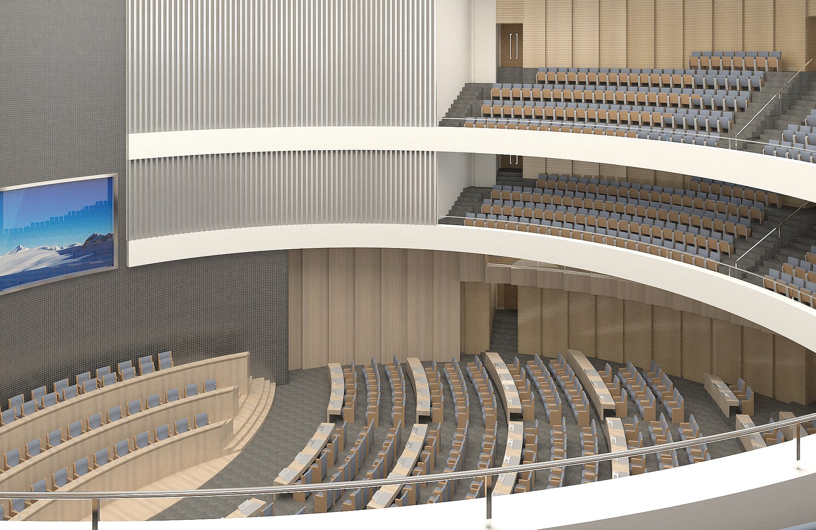 Conference Hall Auditorium 01 Model - TurboSquid 2220233