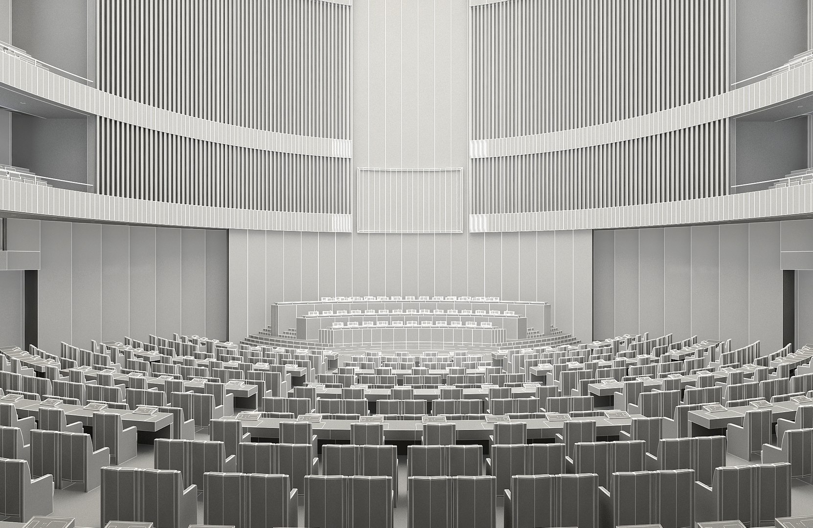 Conference Hall Auditorium 01 Model - TurboSquid 2220233