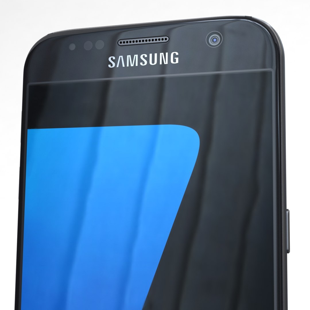 samsung galaxy s7 black 3d model