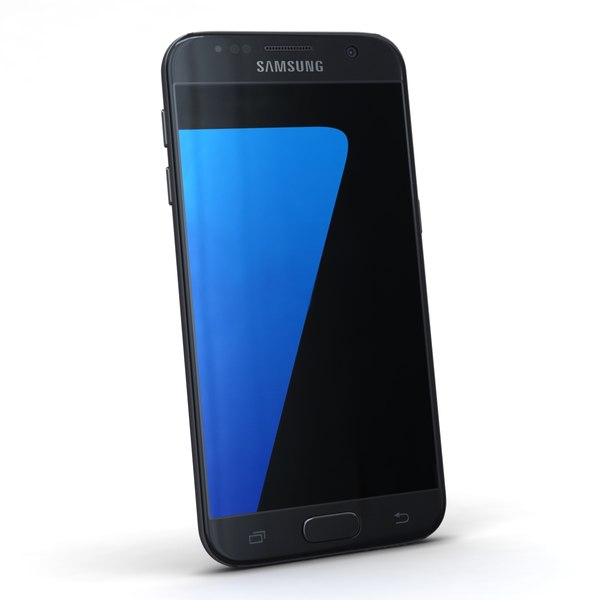 samsung galaxy s7 black 3d model