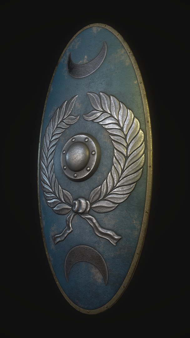 3D Roman Shield Model - TurboSquid 1493933
