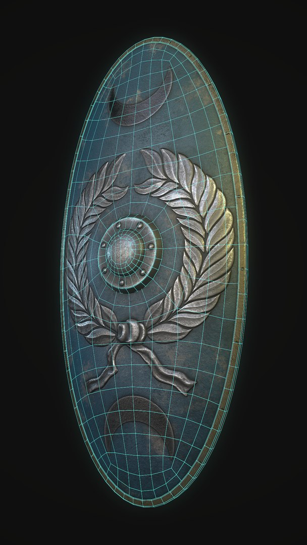 3D Roman Shield Model - TurboSquid 1493933