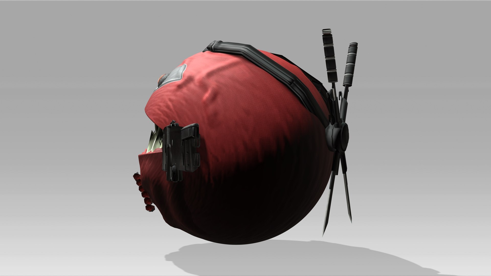 3D Model Deadpool Pacman Blend File - TurboSquid 1931980