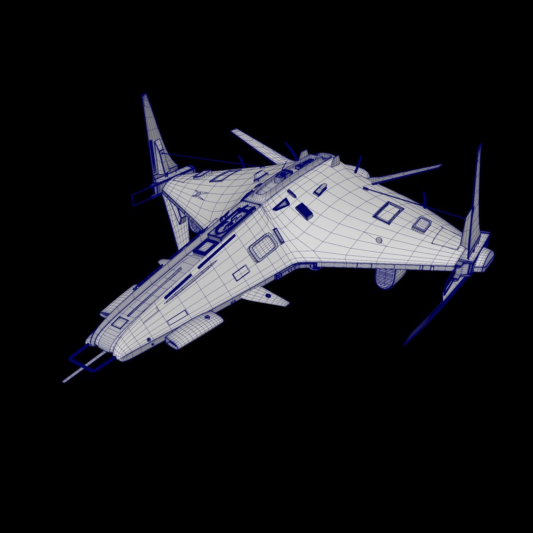 3D Generic Red Spaceship - TurboSquid 2168729