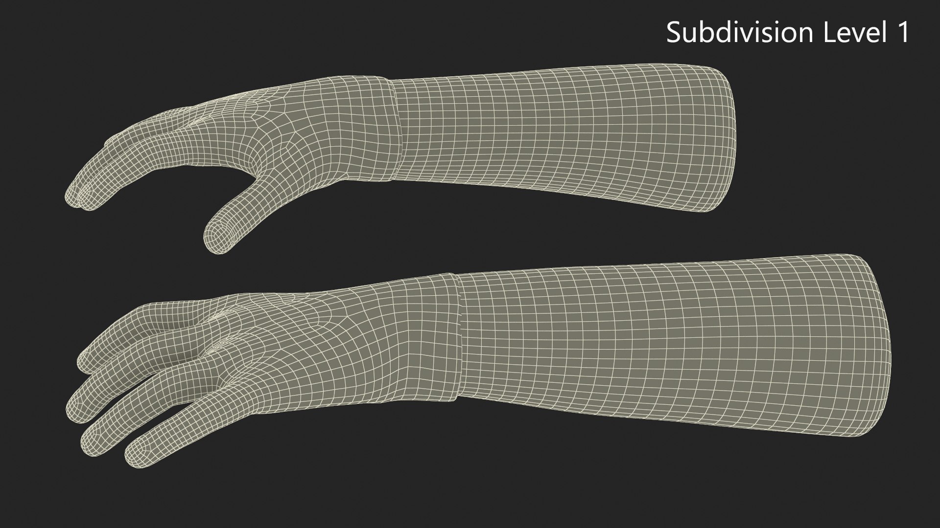 3D Hands Wearing Medical Gloves White Rigged Model - TurboSquid 2347260