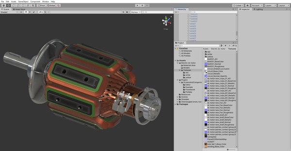 3D DC electric motor model - TurboSquid 1784924