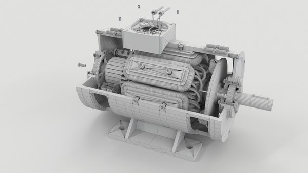 3D DC electric motor model - TurboSquid 1784924