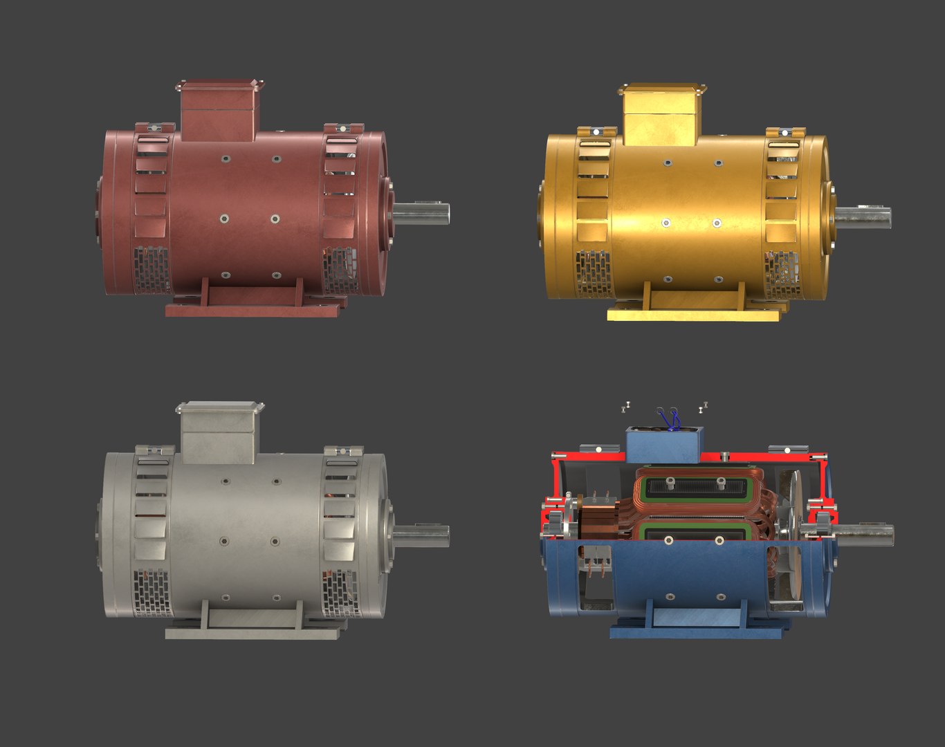 3D DC Electric Motor Model - TurboSquid 1784924