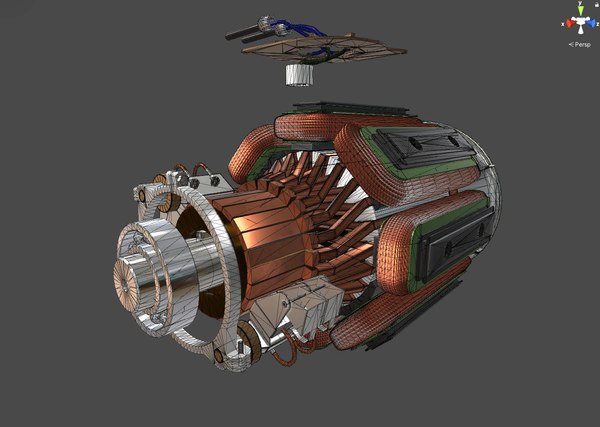 3D DC electric motor model - TurboSquid 1784924