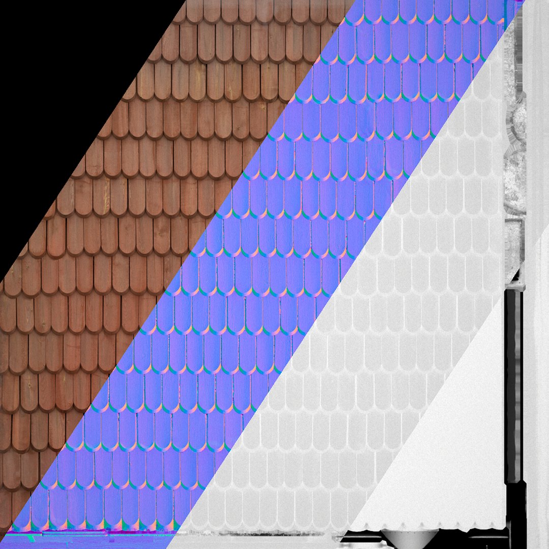 3D Medieval Tile Pyramid Roof - TurboSquid 2140566