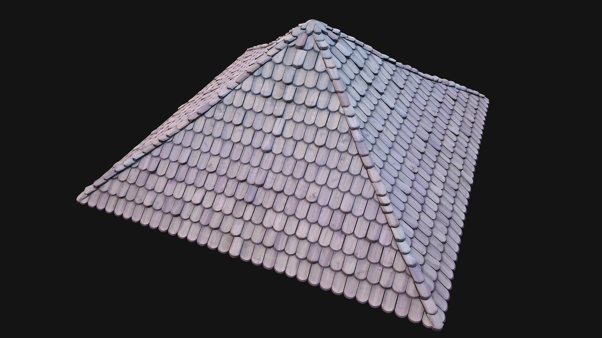 3D Medieval Tile Pyramid Roof - TurboSquid 2140566