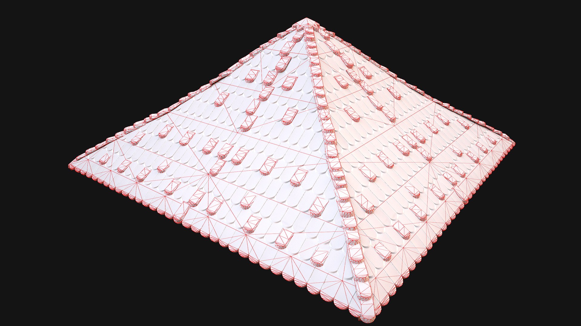 3D Medieval Tile Pyramid Roof - TurboSquid 2140566