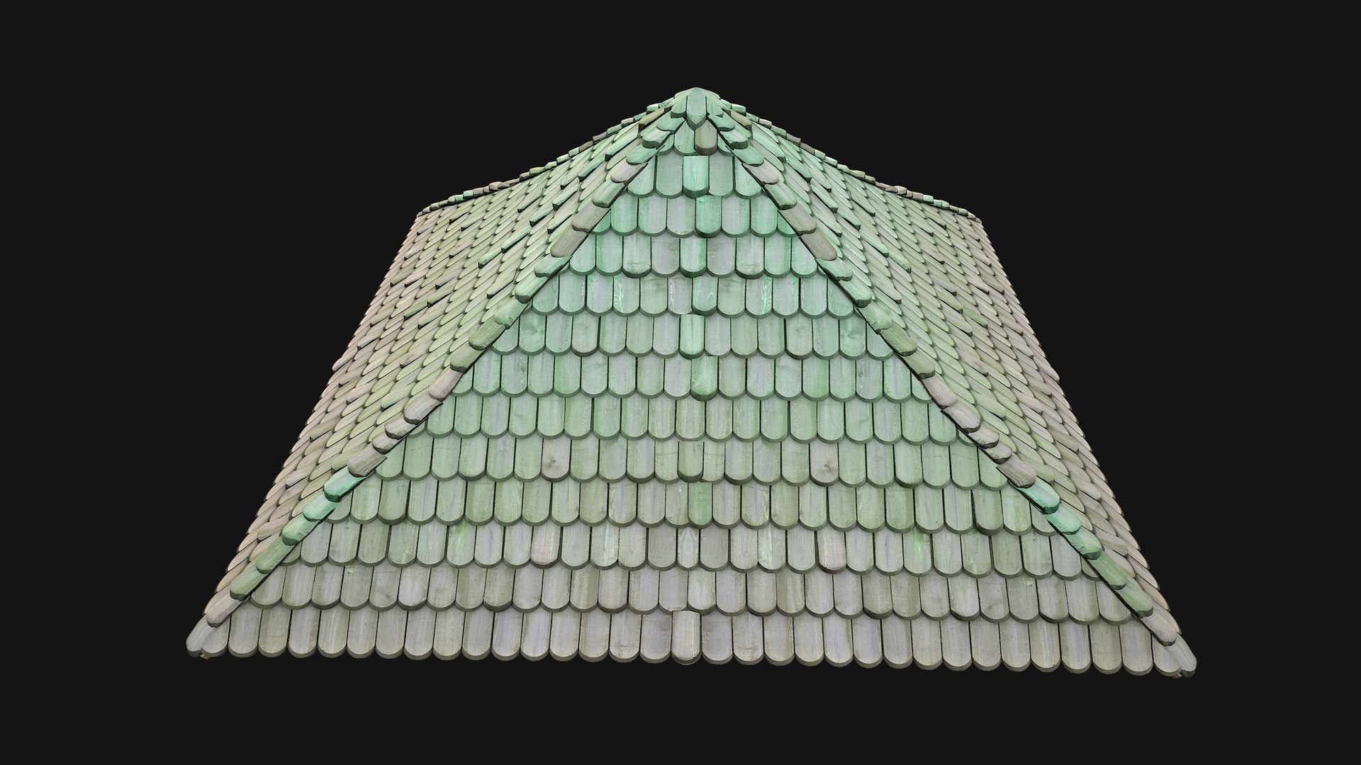 3D Medieval Tile Pyramid Roof - TurboSquid 2140566