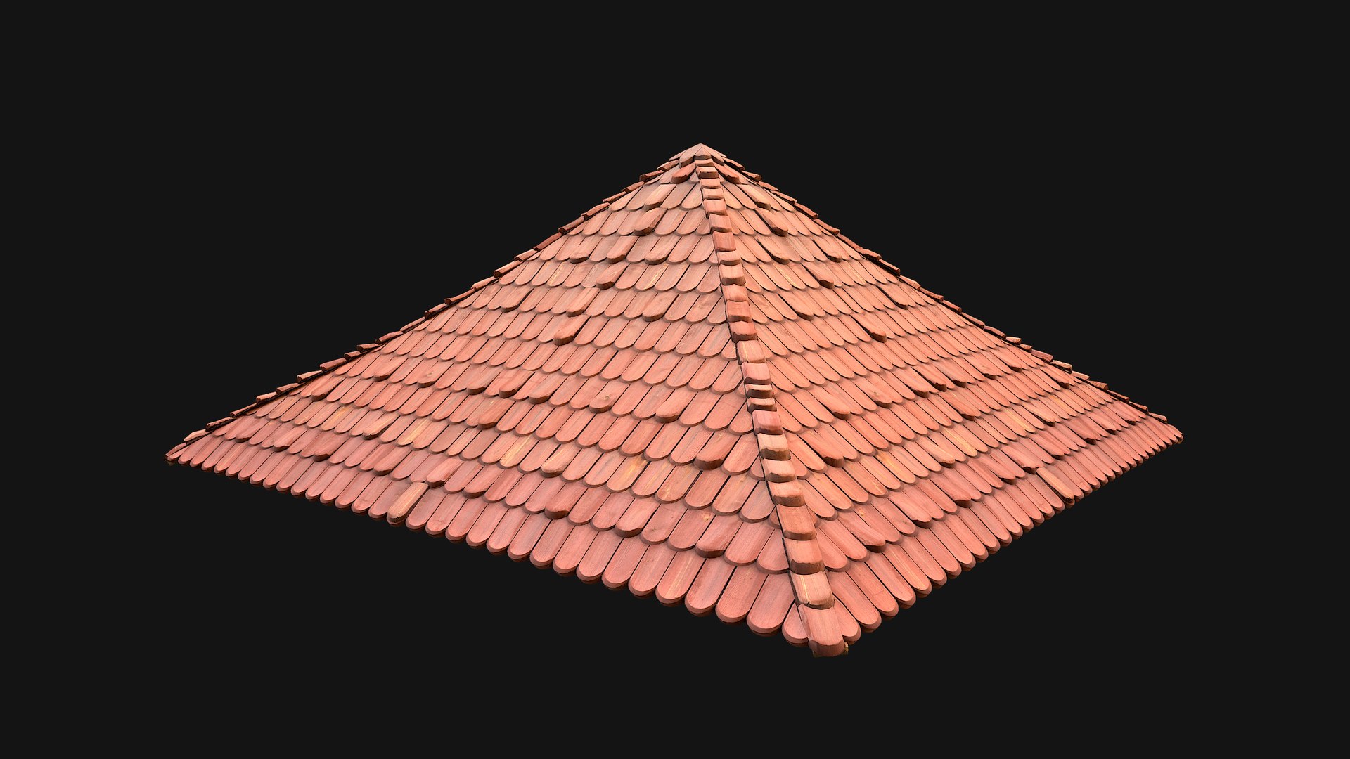 3D Medieval Tile Pyramid Roof - TurboSquid 2140566