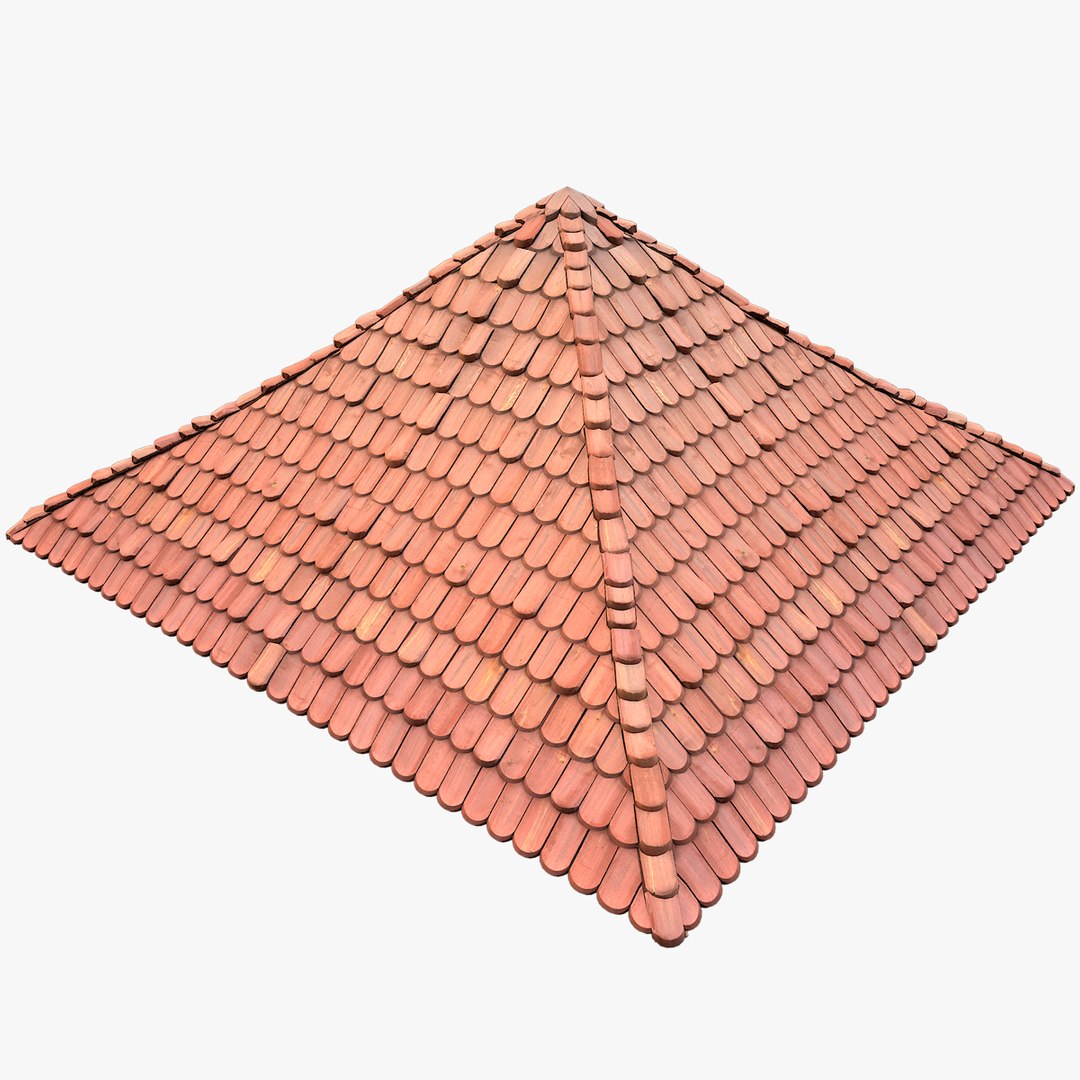 3D Medieval Tile Pyramid Roof - TurboSquid 2140566