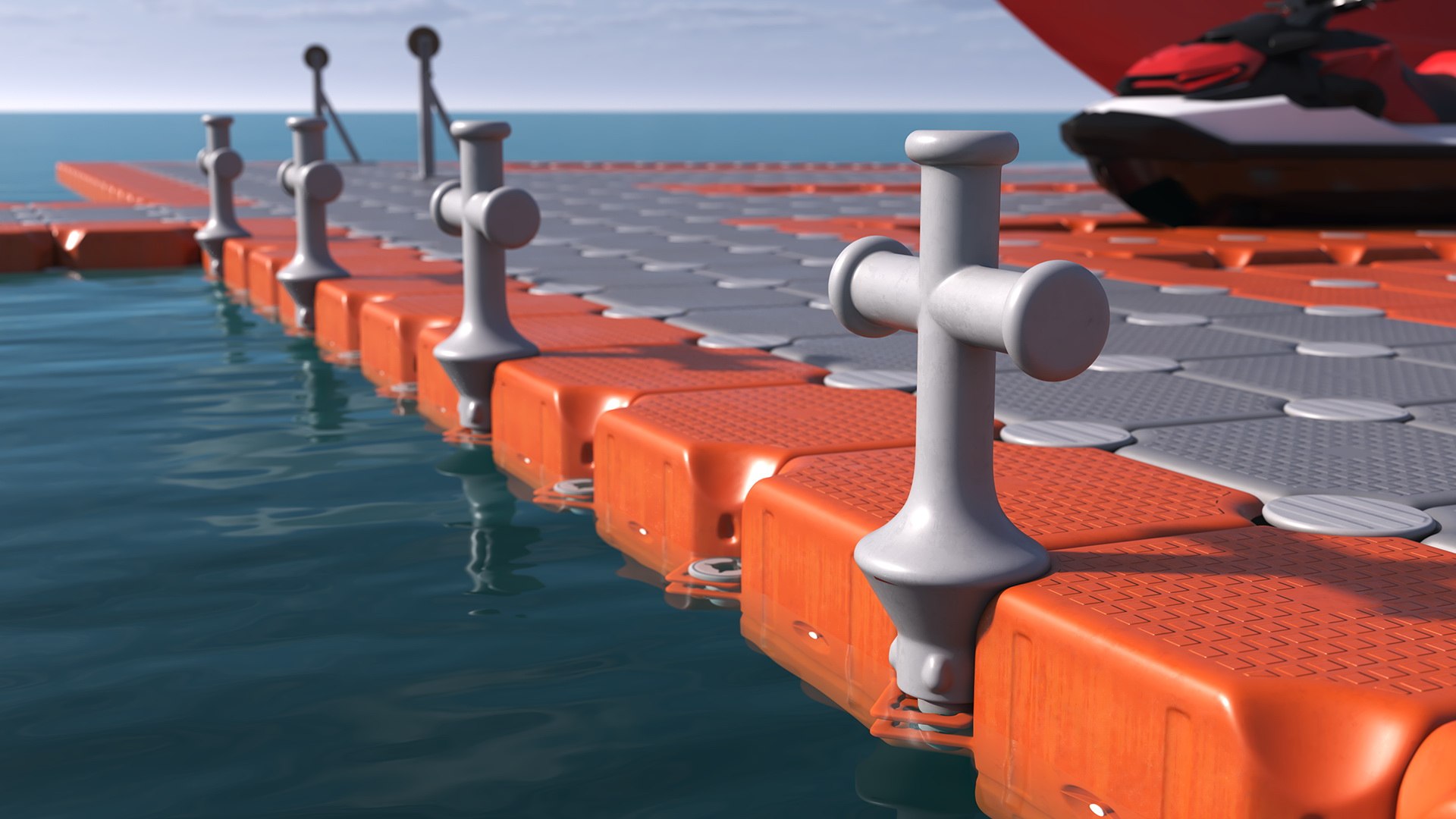 3D Floating Pontoons Dock - TurboSquid 2274856