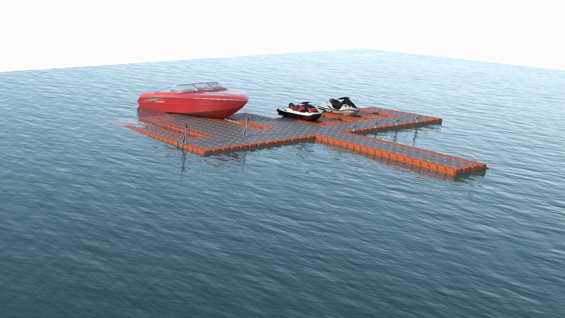 3D Floating Pontoons Dock - TurboSquid 2274856