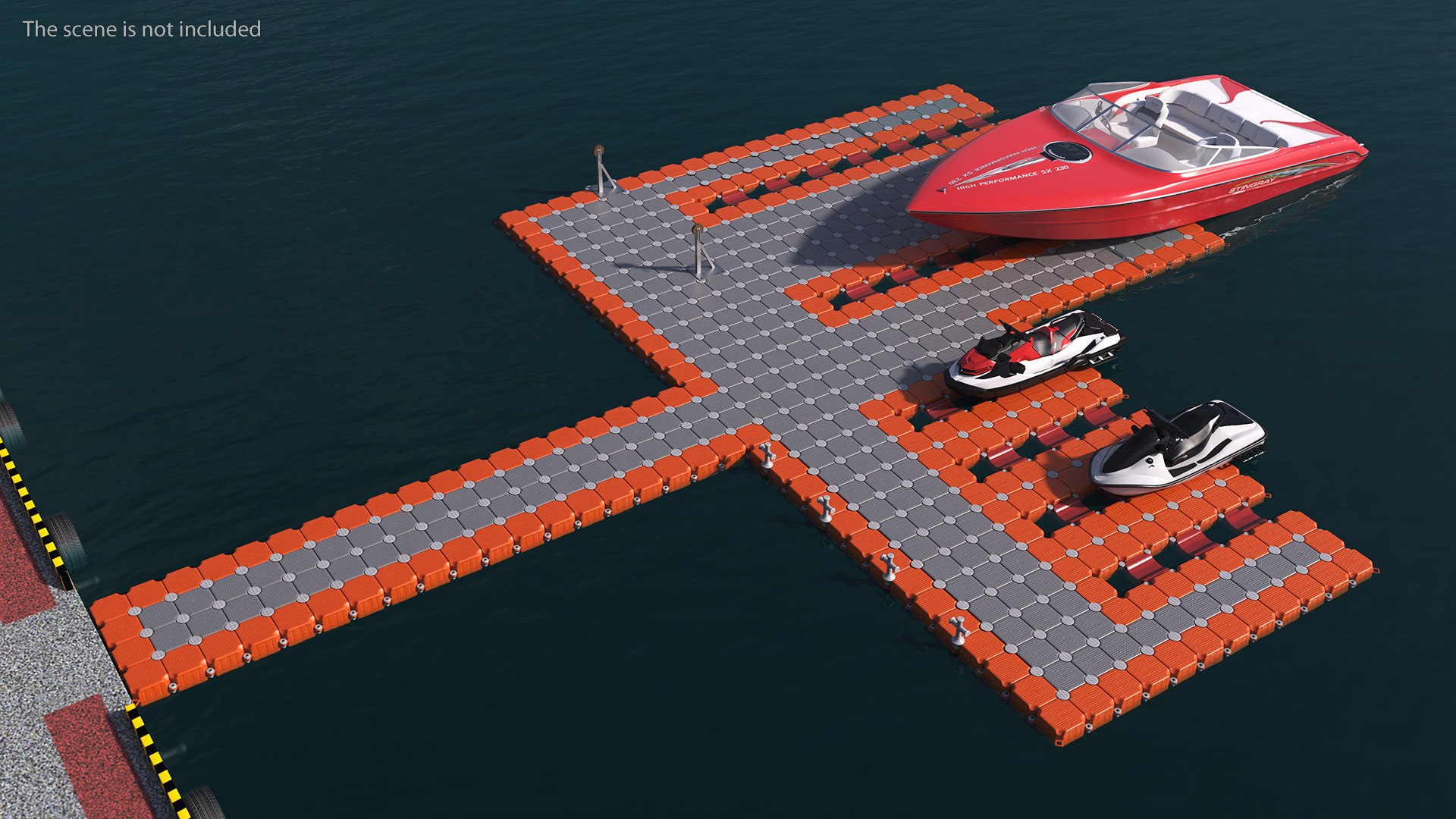 3D Floating Pontoons Dock - TurboSquid 2274856