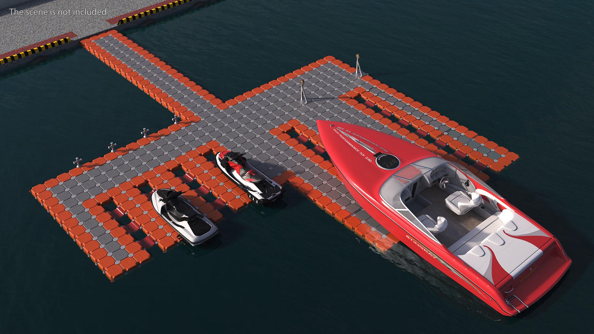3D Floating Pontoons Dock - TurboSquid 2274856