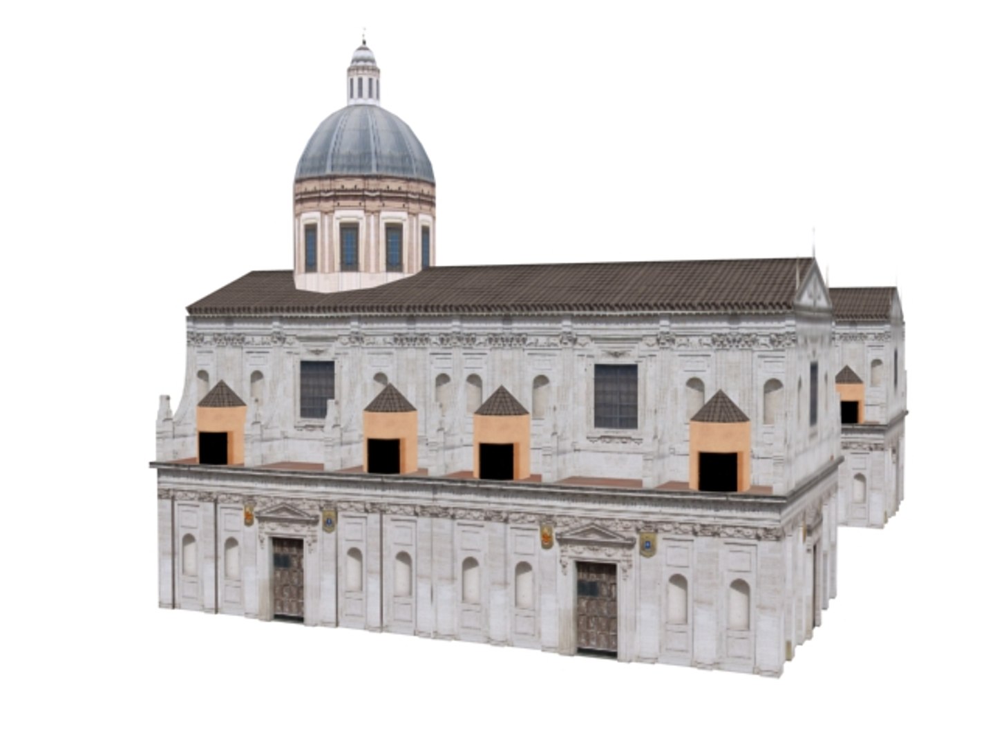 3d Model Of Vatican Church Building