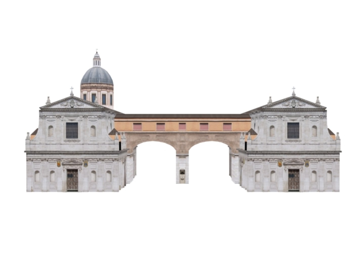 3d Model Of Vatican Church Building