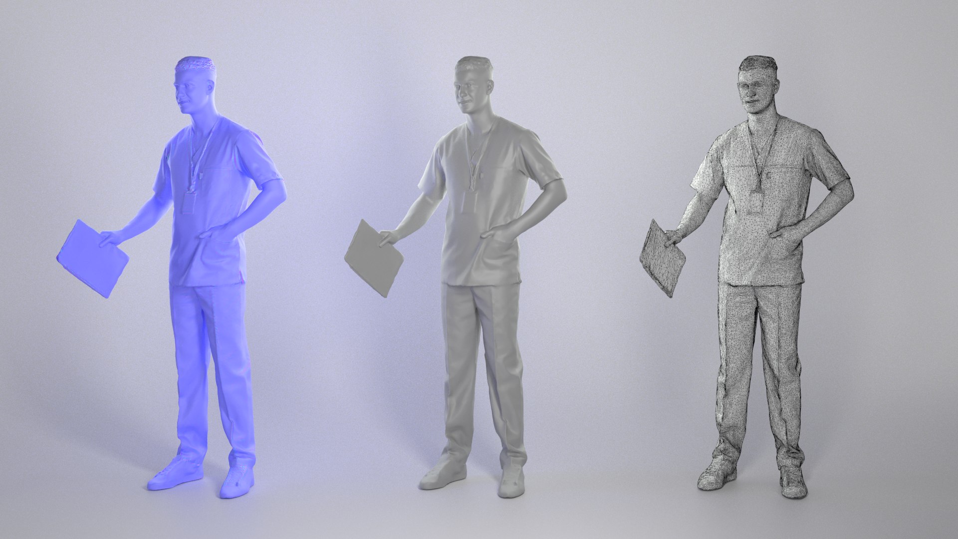 Man surgeon folder 3D model - TurboSquid 1563089