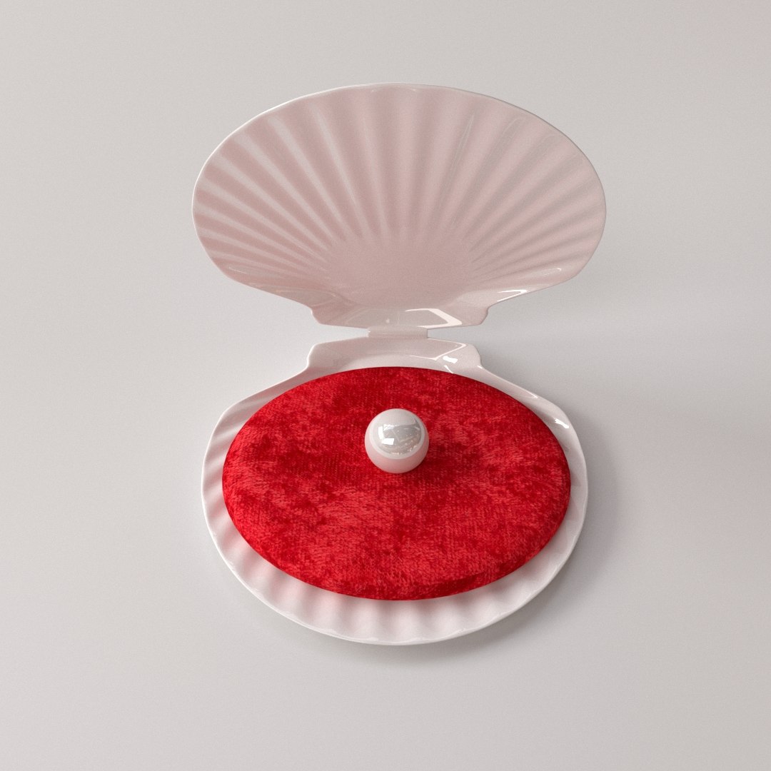 3d Pearl Clamp Model