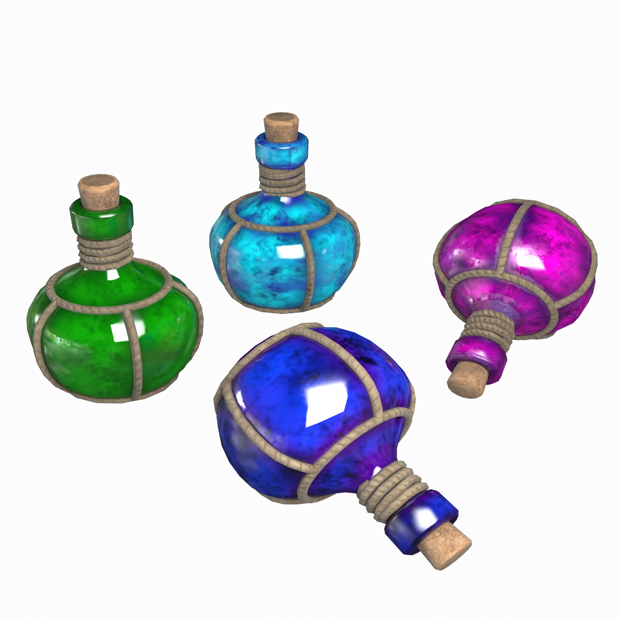 3D potion vial model - TurboSquid 1370046