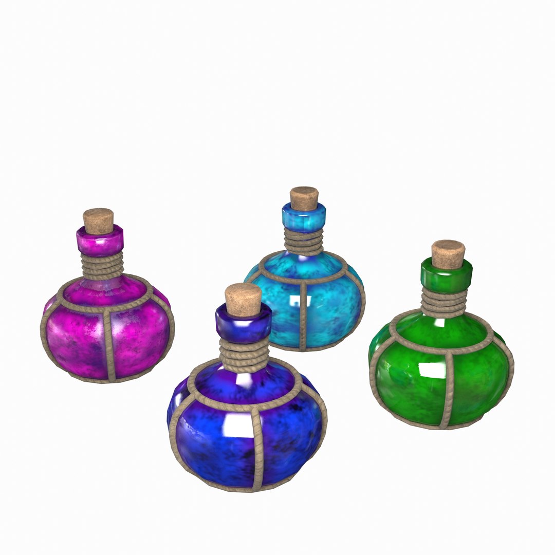3D Potion Vial Model - TurboSquid 1370046