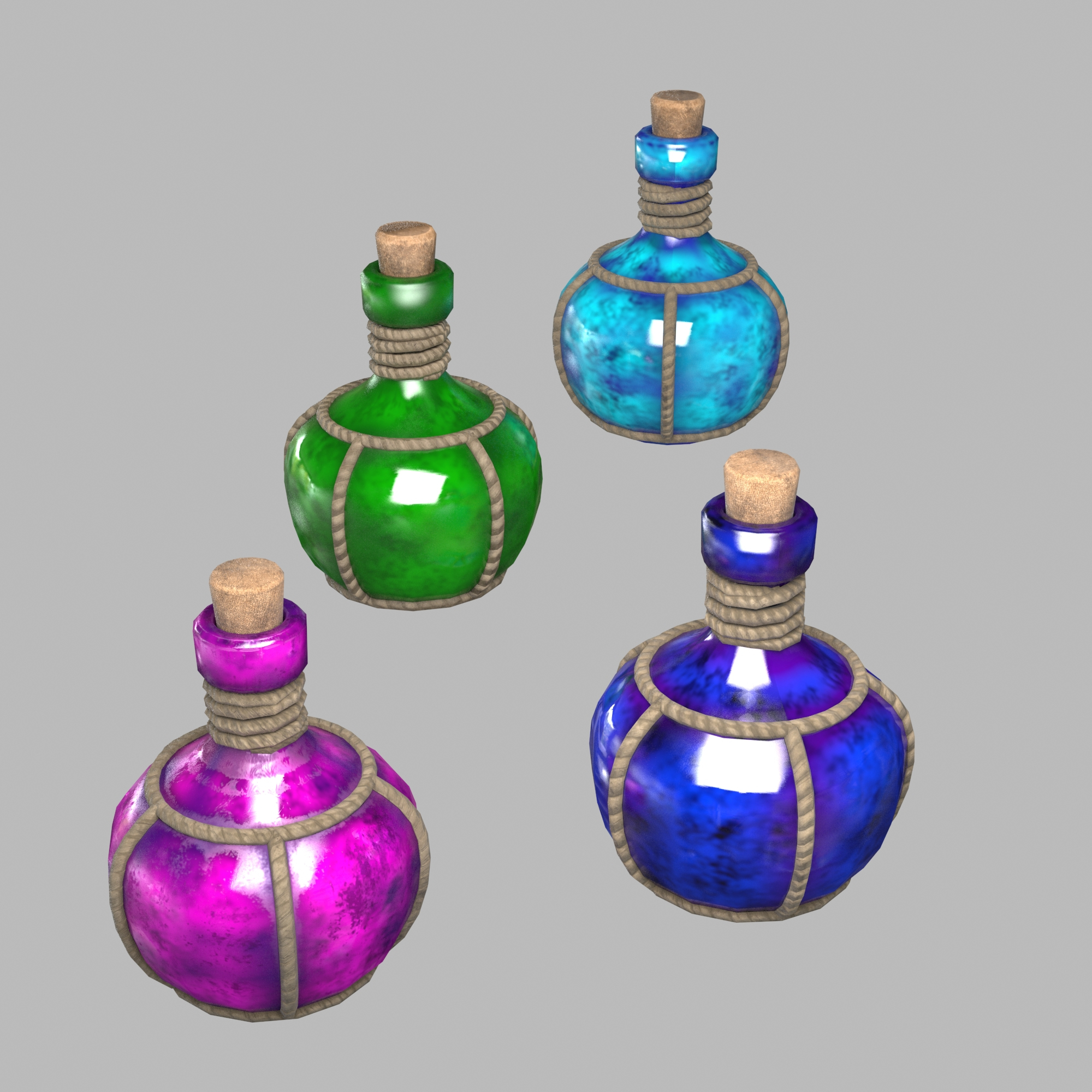 3D potion vial model - TurboSquid 1370046