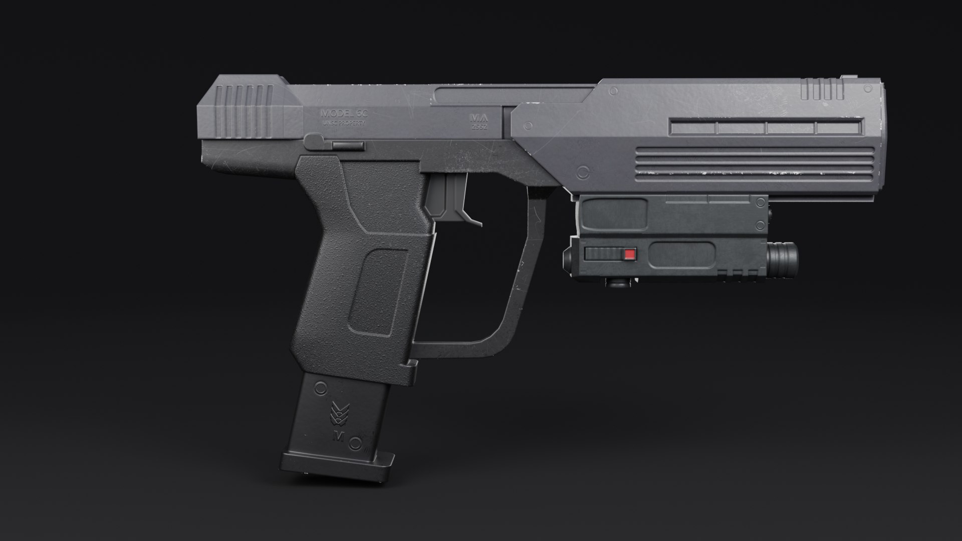 3D Model M6C Halo Pistol - TurboSquid 2078775