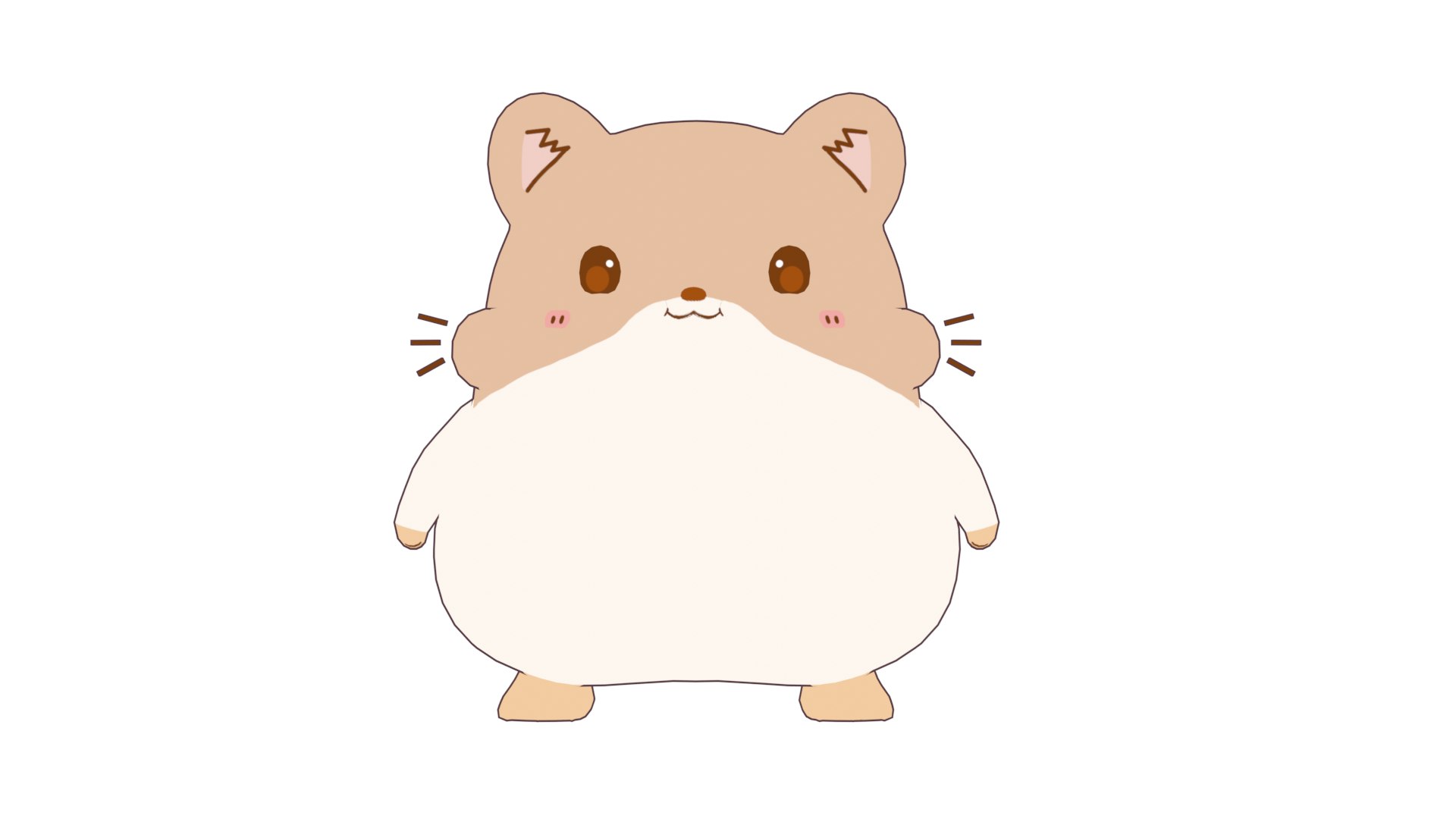 Cartoon Hamster 3D Model - TurboSquid 1909443