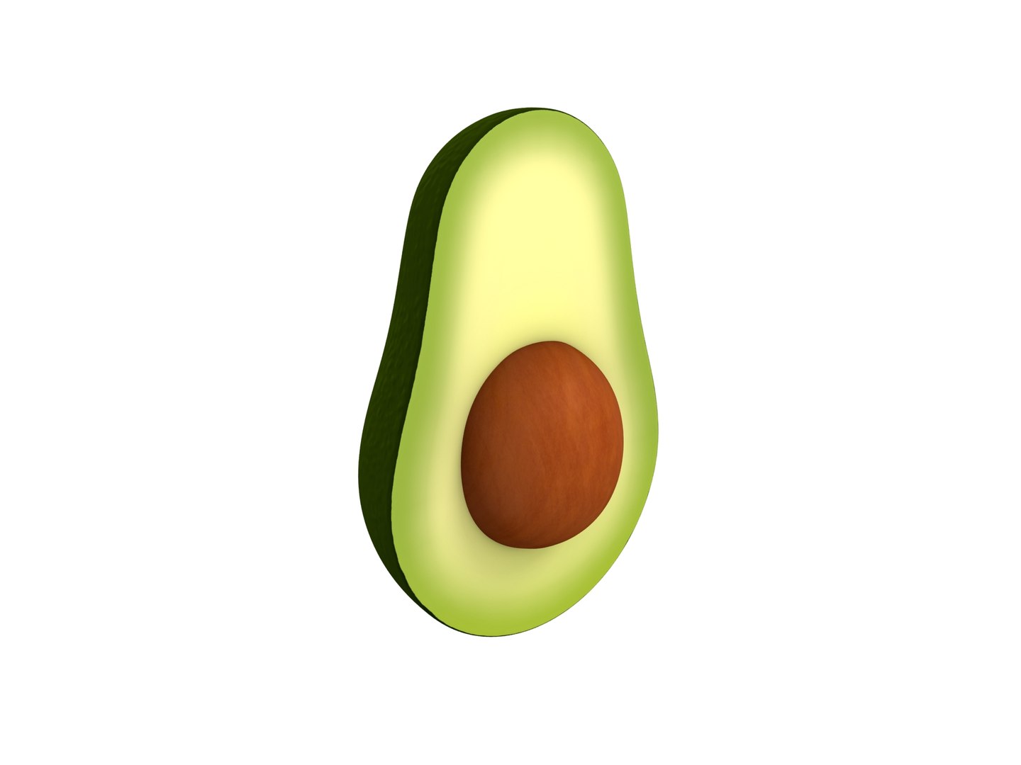 3D Avocado Cartoon - TurboSquid 1424888
