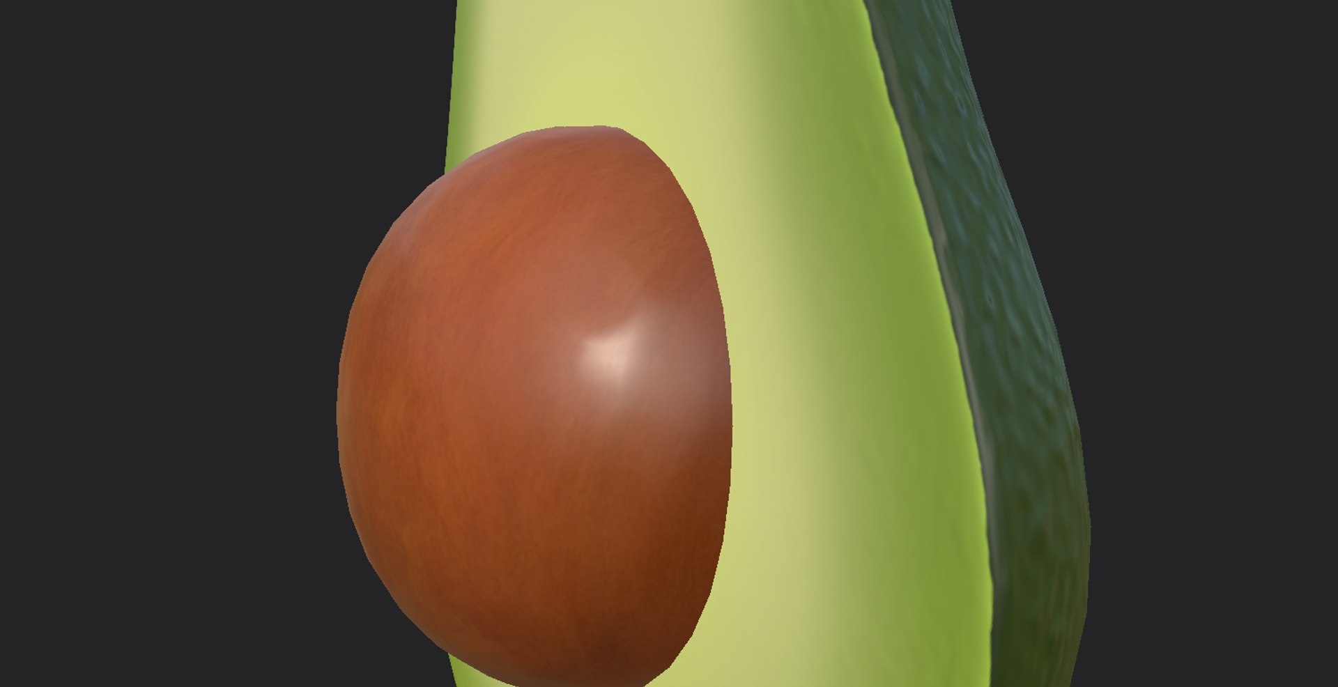 3D avocado cartoon - TurboSquid 1424888