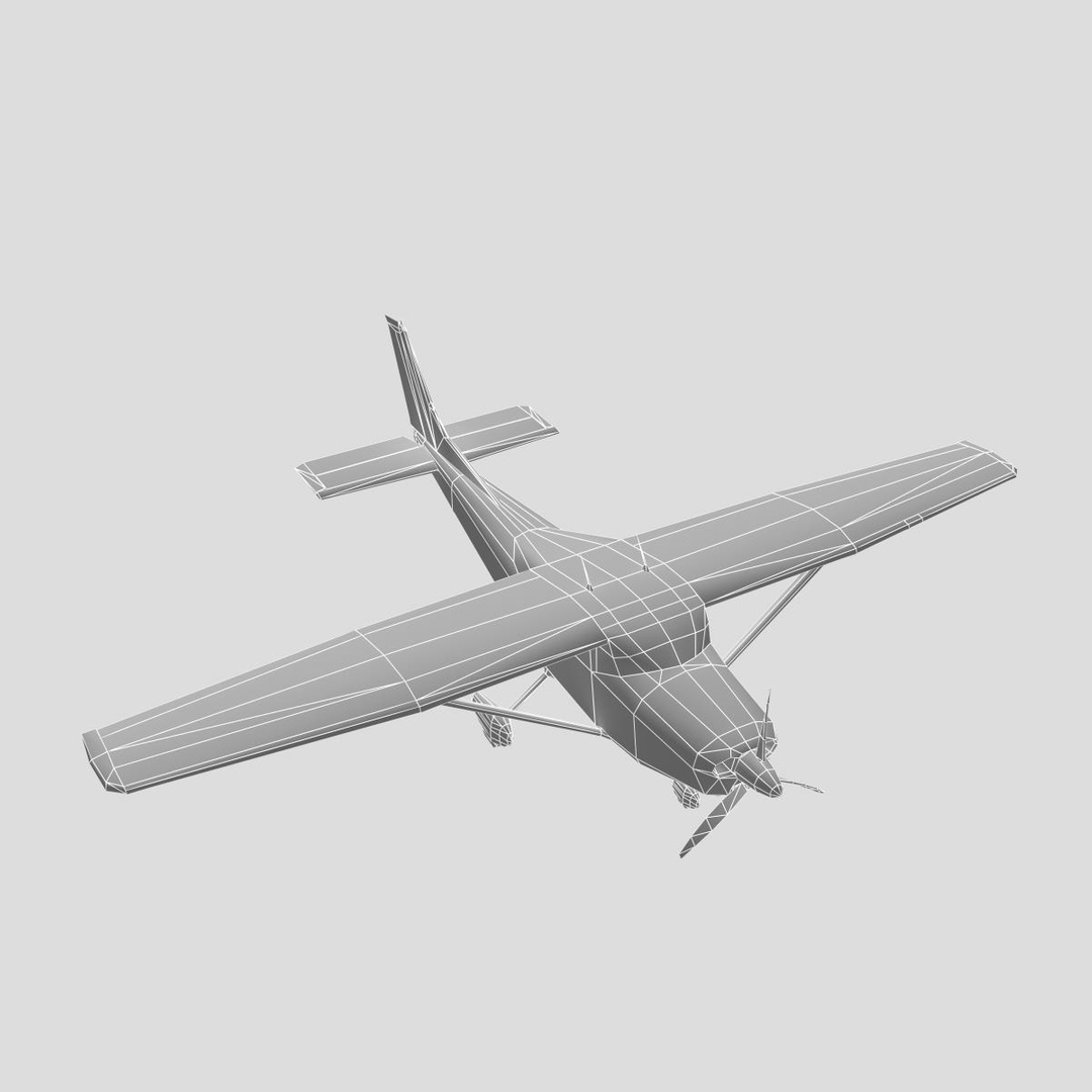 3d Cessna 182 Eaa Model