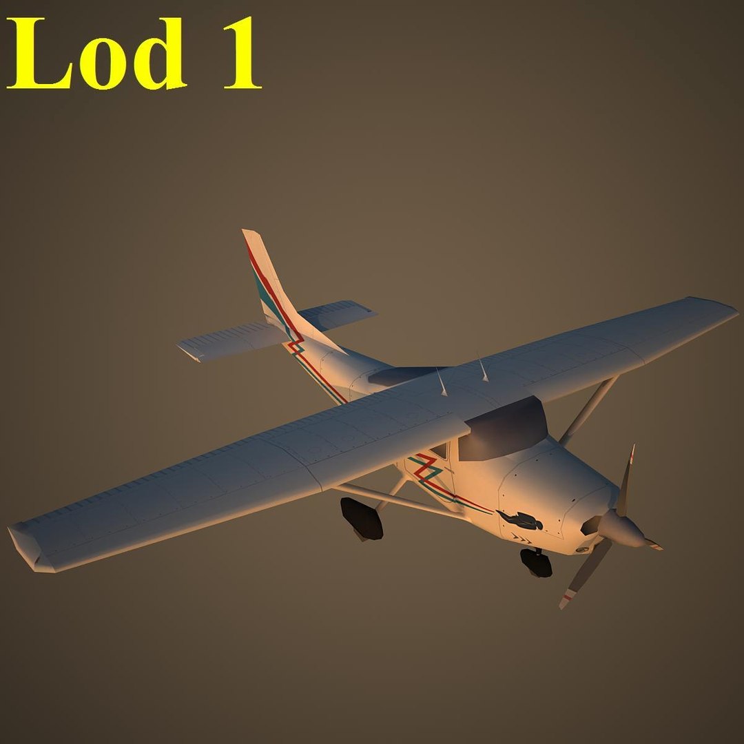3d Cessna 182 Eaa Model