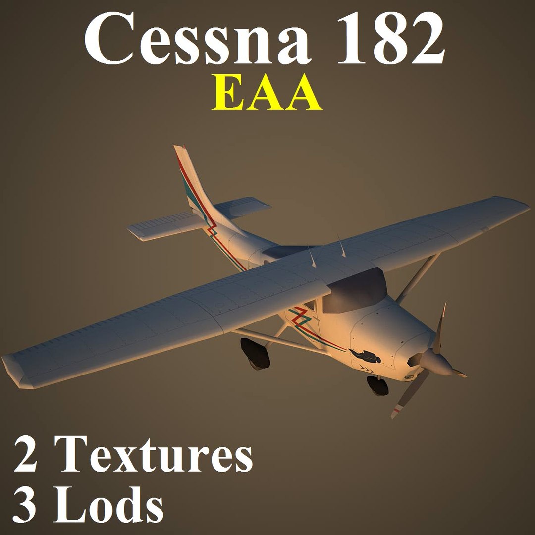 3d Cessna 182 Eaa Model