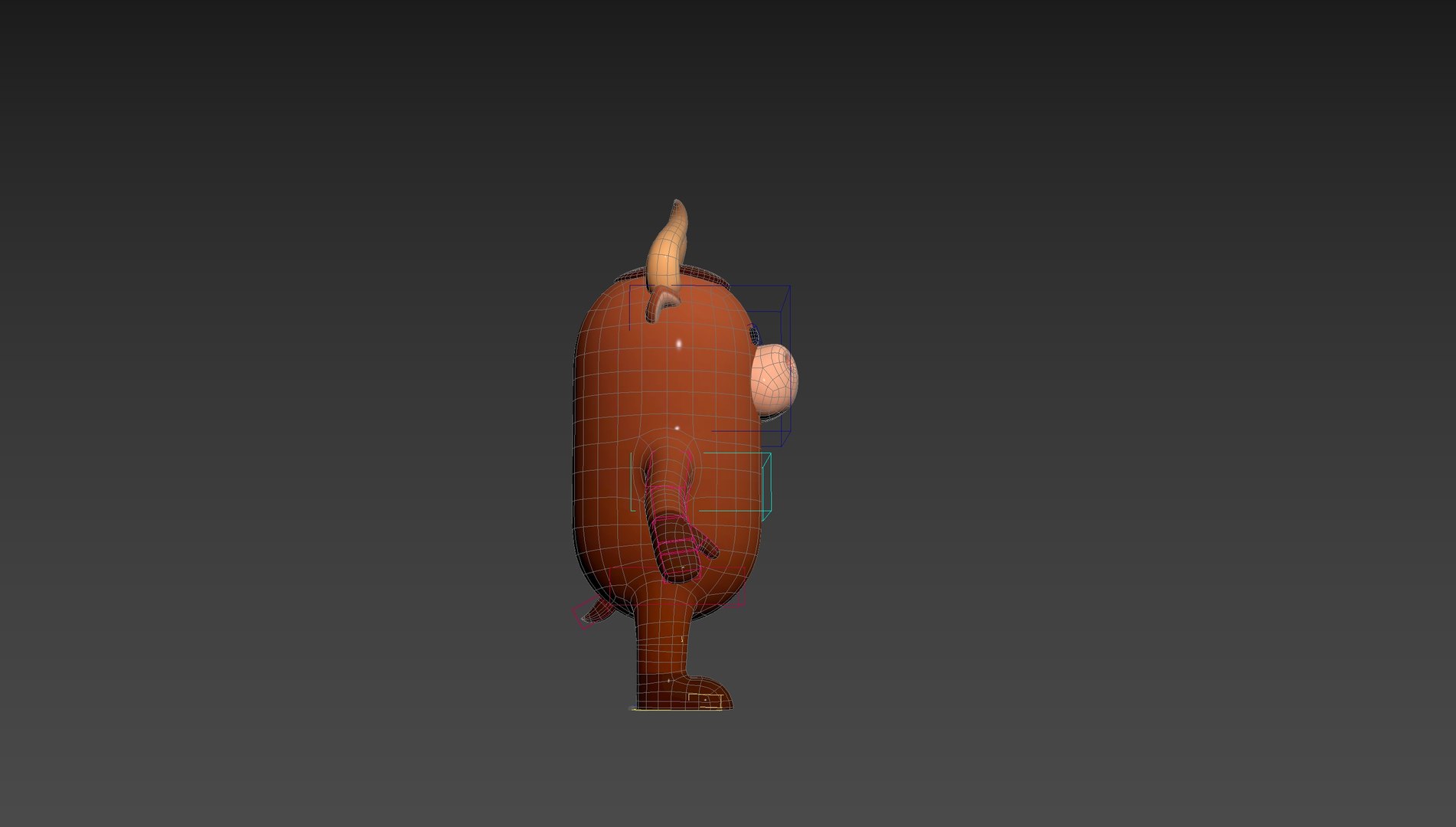 3D model Rigged Bull Character - TurboSquid 2021137