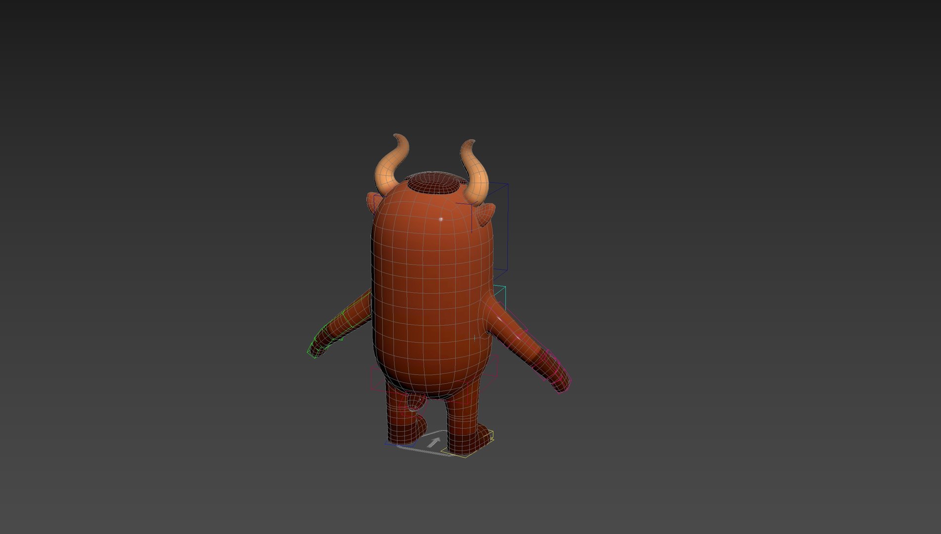 3D model Rigged Bull Character - TurboSquid 2021137