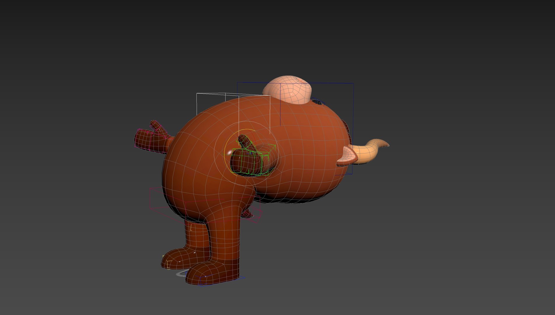 3D model Rigged Bull Character - TurboSquid 2021137