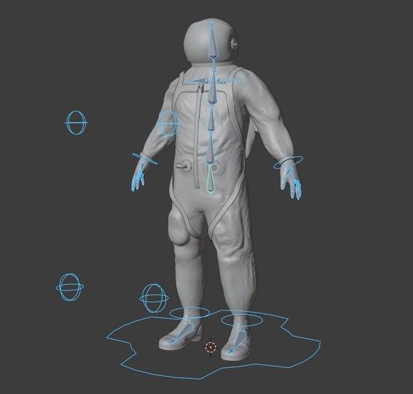 3D rigged nasa aces space suit model - TurboSquid 1646057