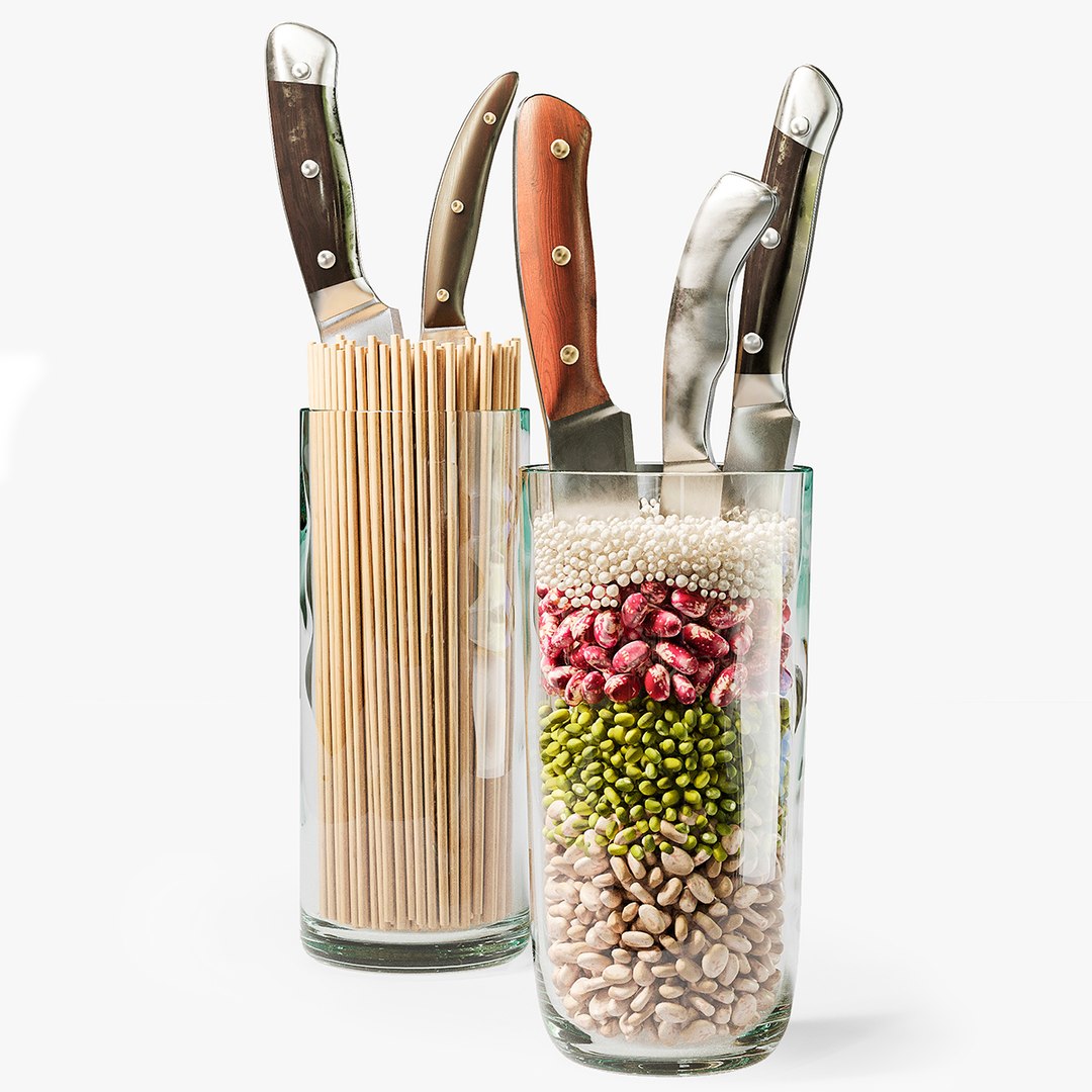 Knife set 3D model - TurboSquid 2089508